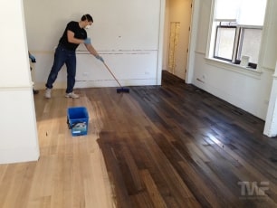 Fume + Stain + Water Based Finish